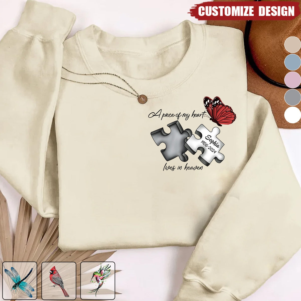 Personalized In Loving Memory Unisex Sweatshirt - facamart