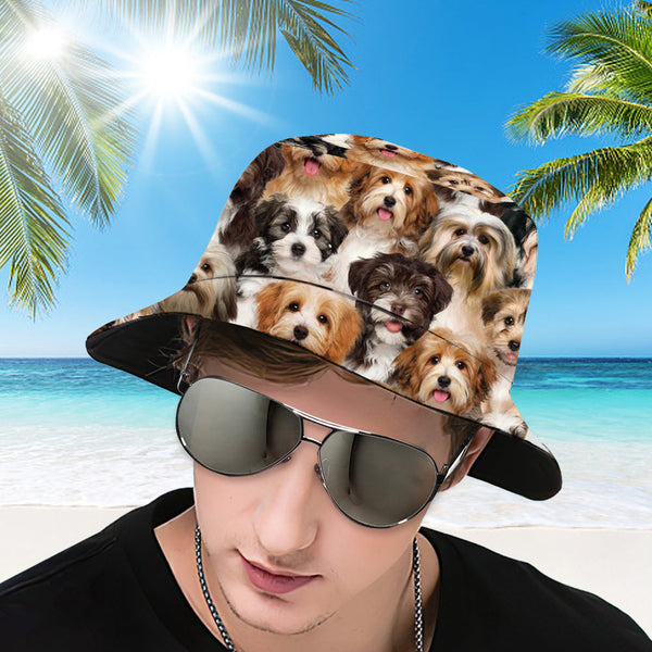 A Bunch Of Havaneses Bucket Hat - facamart