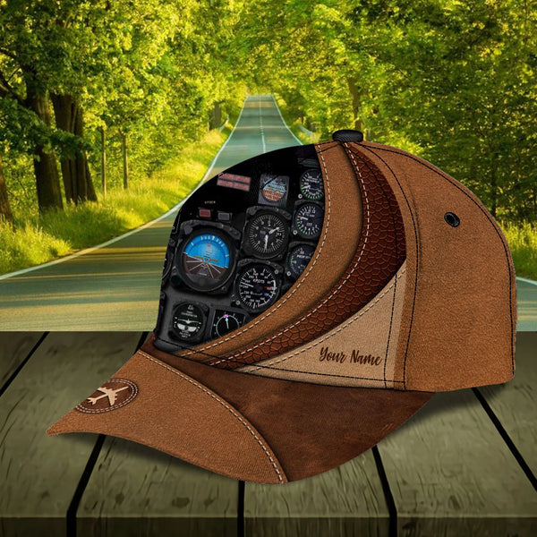 Personalized Pilot Classic Cap, Personalized Gift for Pilot - facamart